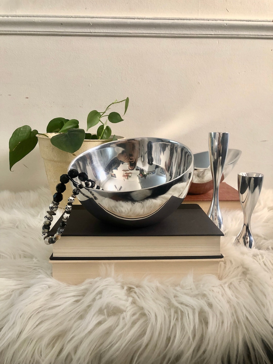 Vintage Nambe Serving Bowl - New in Box, Nambe 647, Mid-century Modern ...