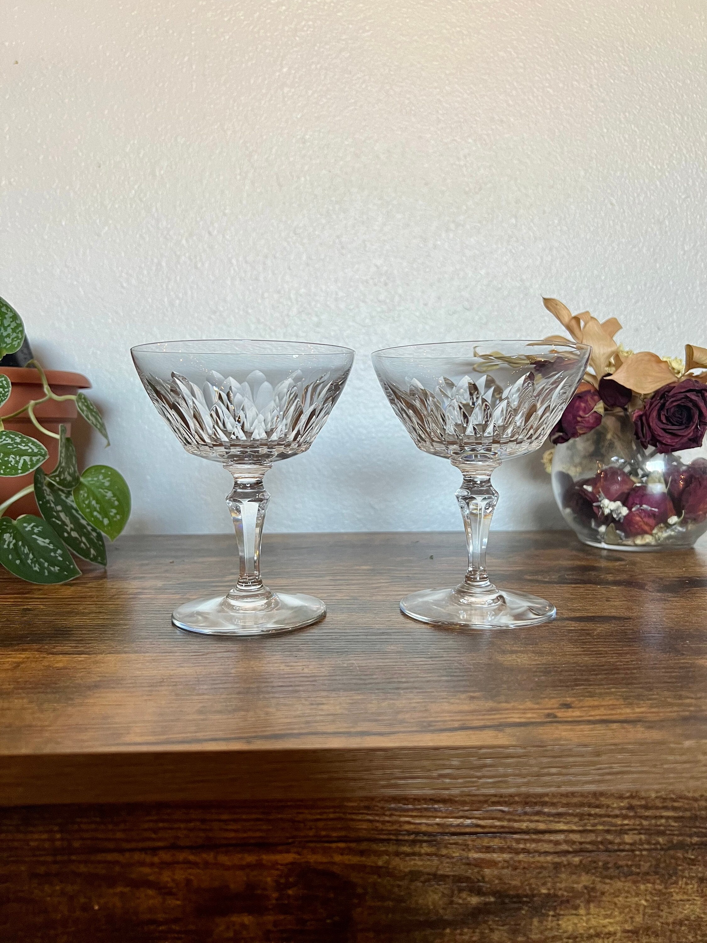 Vintage Baccarat Crystal Sherbet Glasses - Crystal Stemware ...