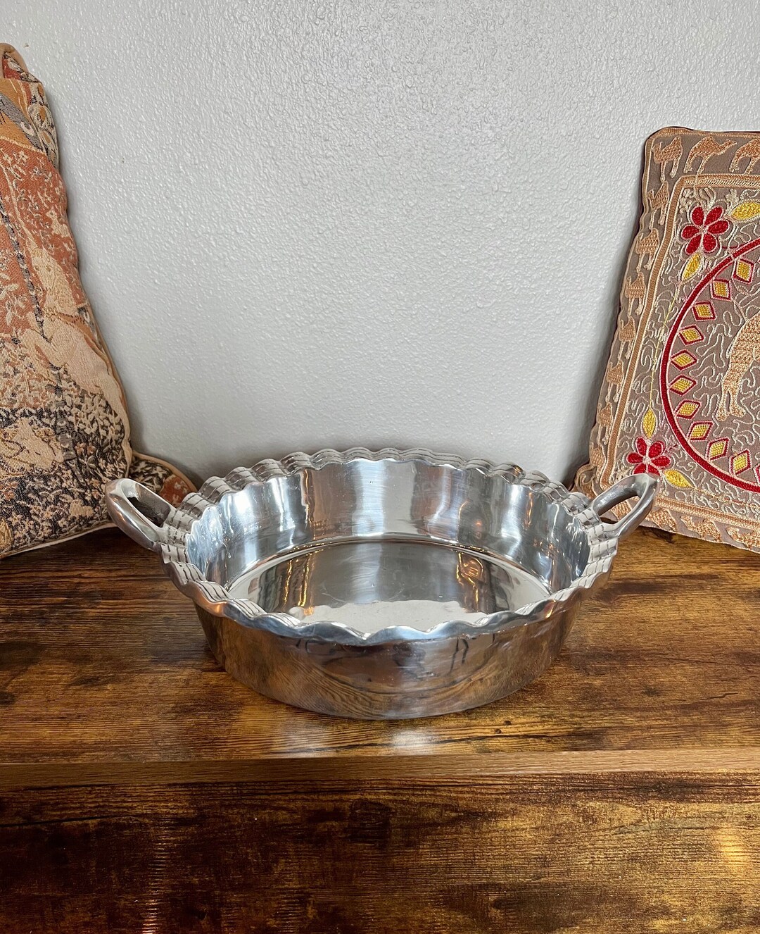 Vintage Aluminum Baking Dish - Circular Baking Dish - Etsy
