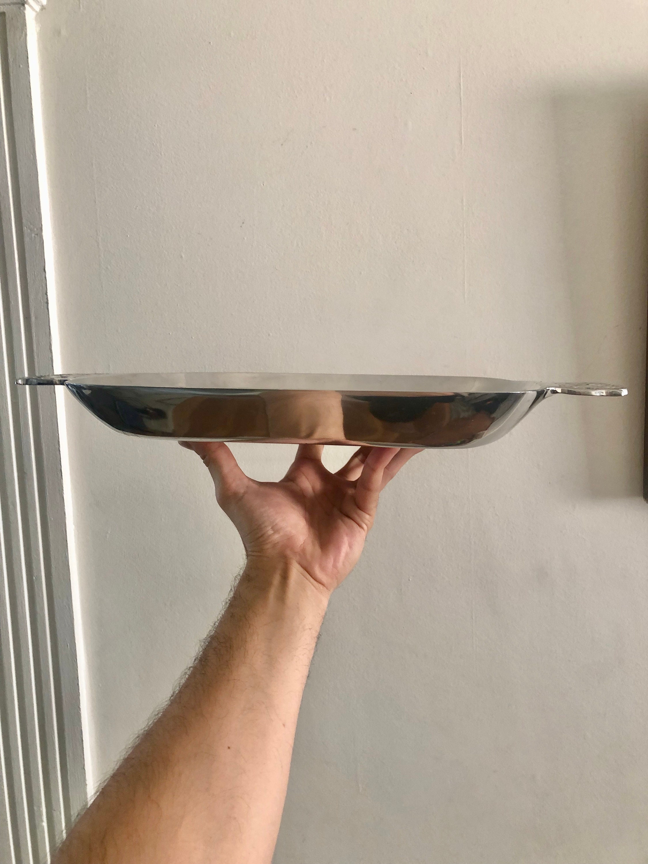 Vintage Nambe Serving Platter - Nambe 214, Mid-century Modern Serving ...