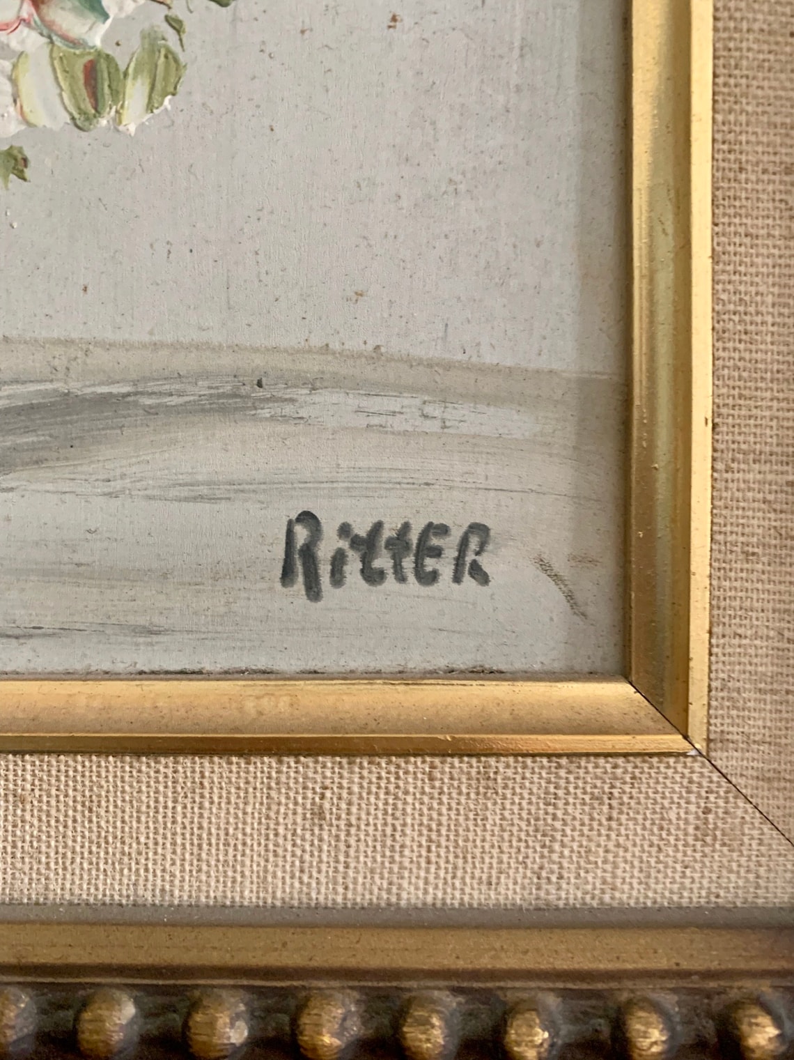 Vintage Bouquet Oil Painting Leo Ritter, Floral Painting, Original Art ...