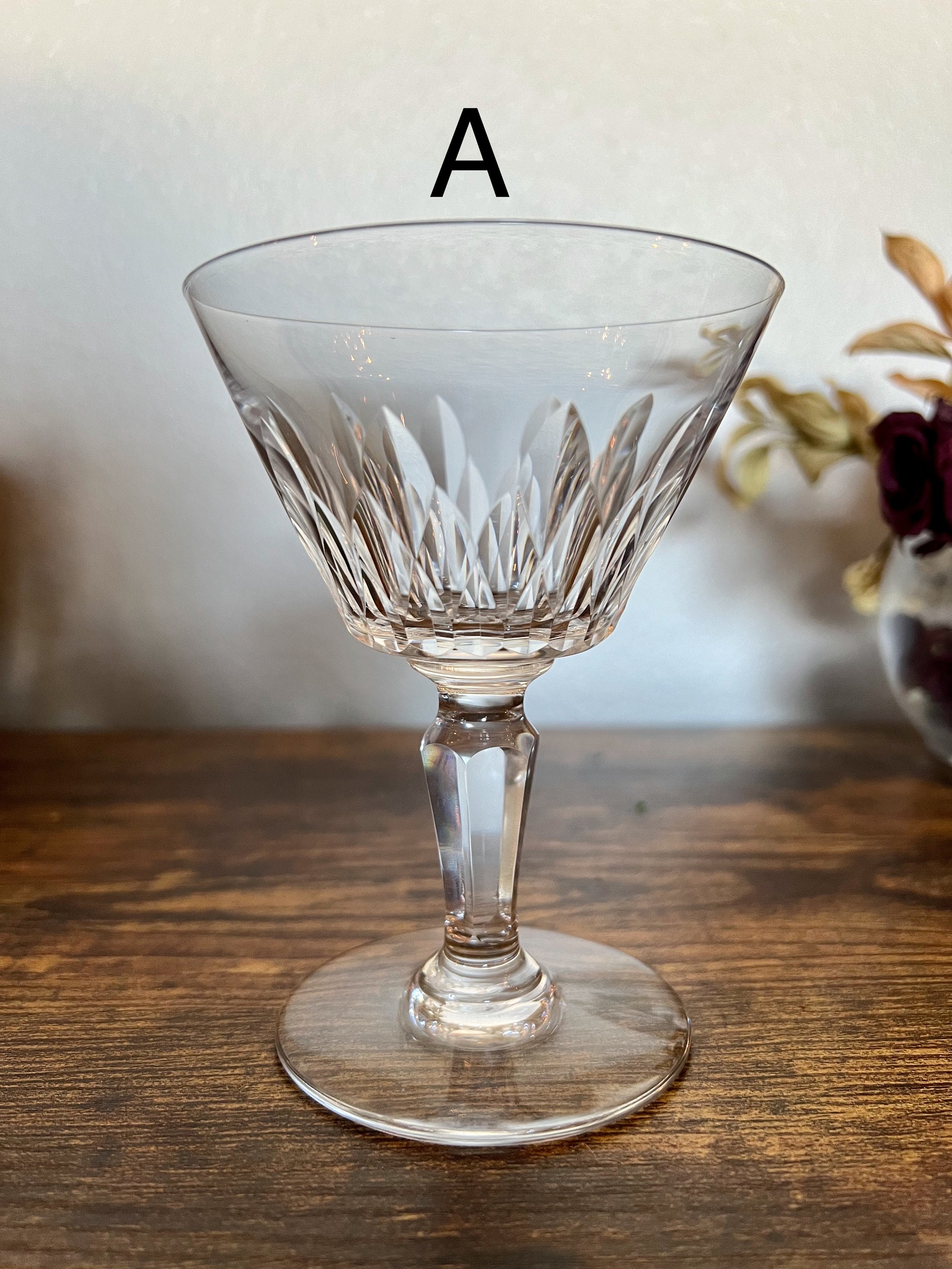 Vintage Baccarat Crystal Glasses - Crystal Stemware, Carcassonne, Fine ...