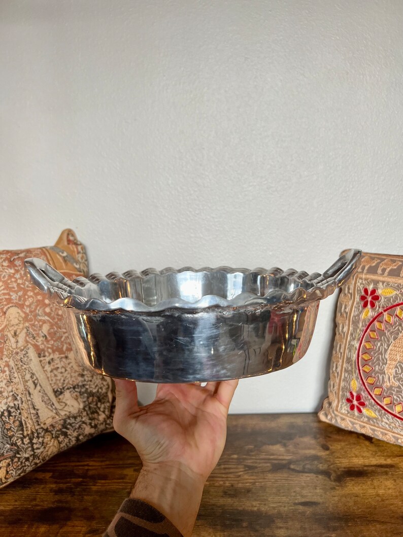 Vintage Aluminum Baking Dish - Circular Baking Dish - Etsy