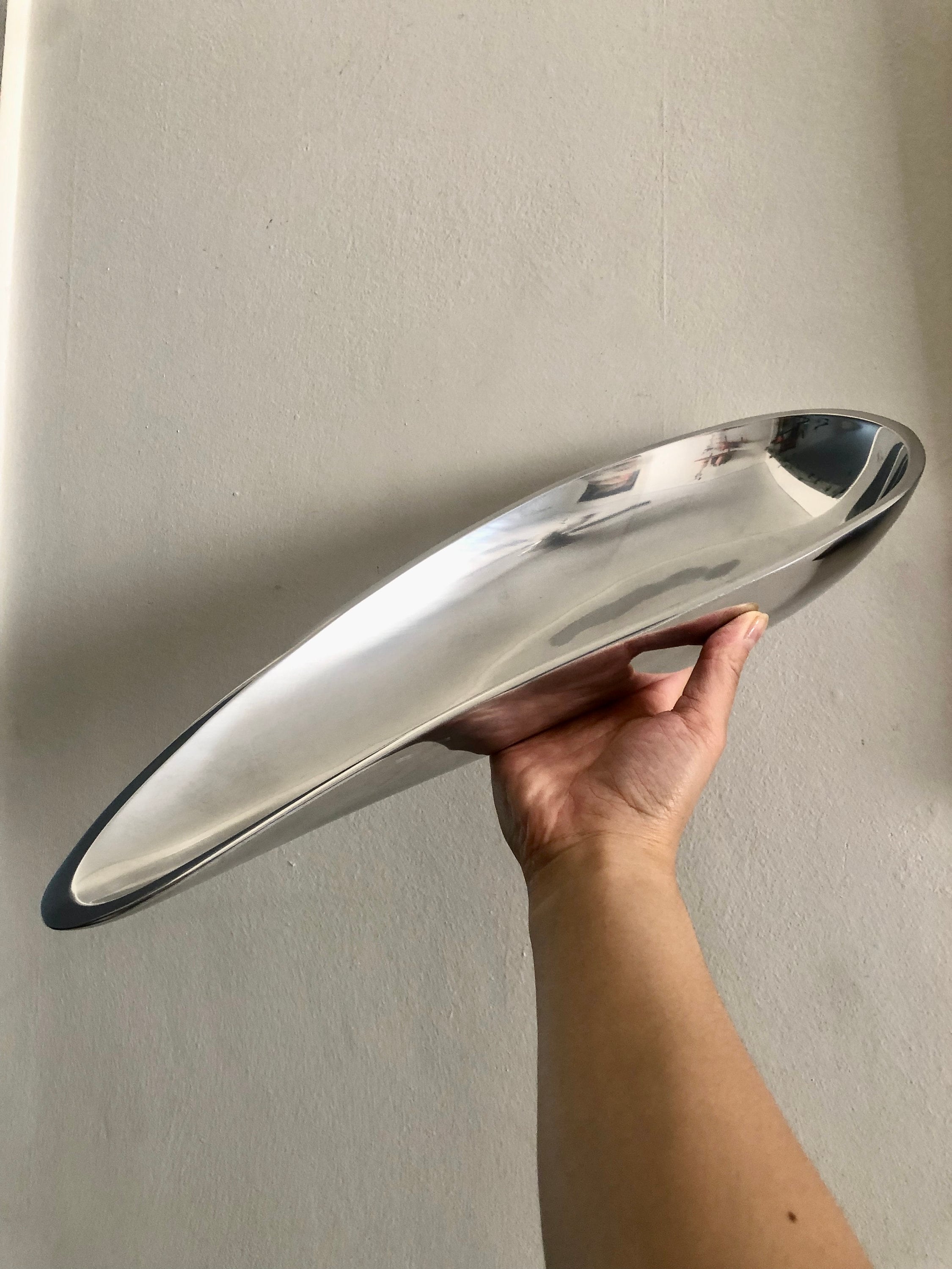 Vintage Nambe Serving Tray - New in Box, Tear Drop Serving Tray, Nambe ...