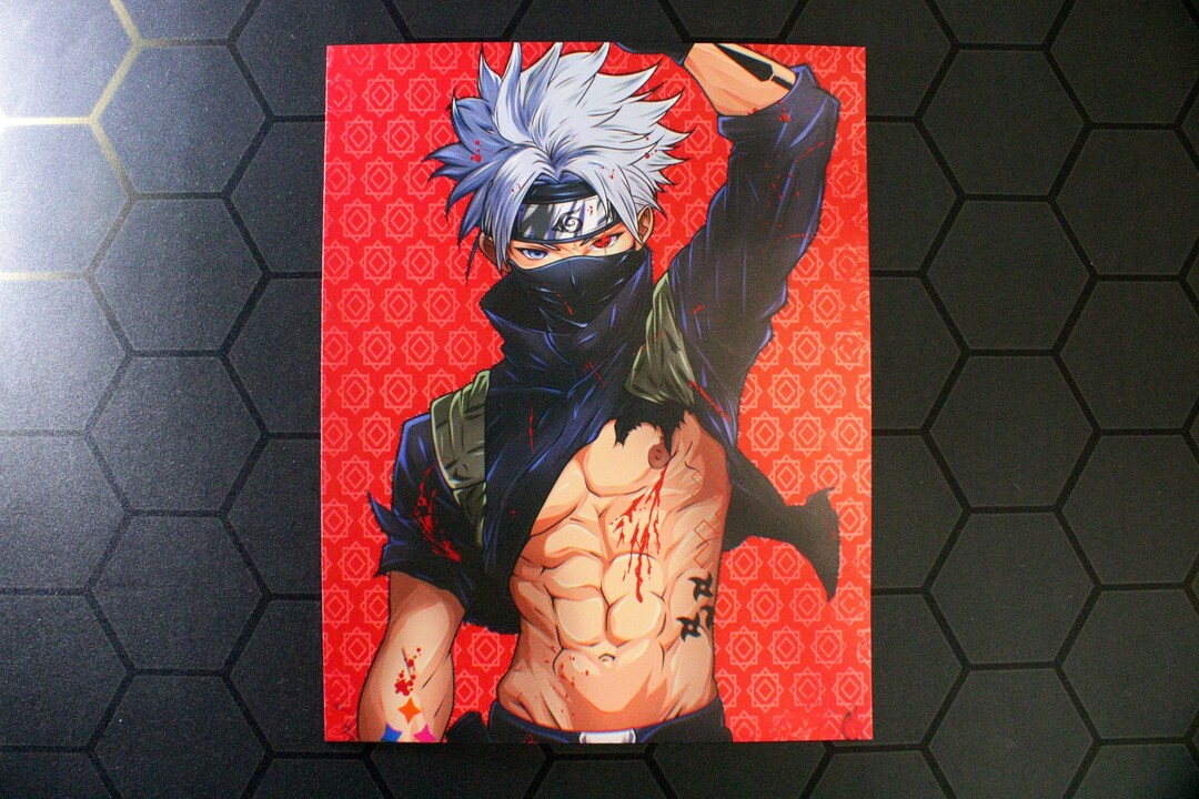 Original Kakashi Art Print 8.5 X 11 / Anime Art Print - Etsy