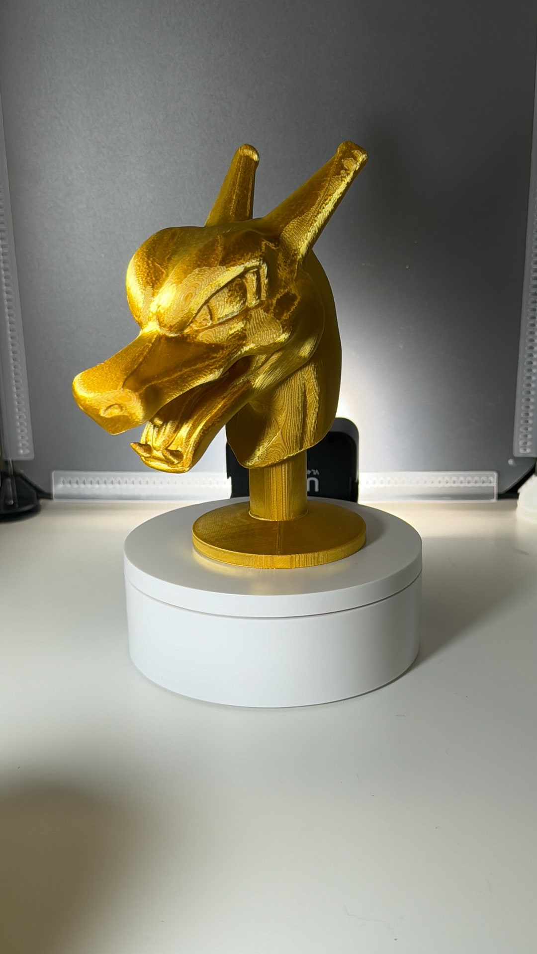 3d Printed Chari/zard Bust Poke/mon Figure 6 Inch - Etsy