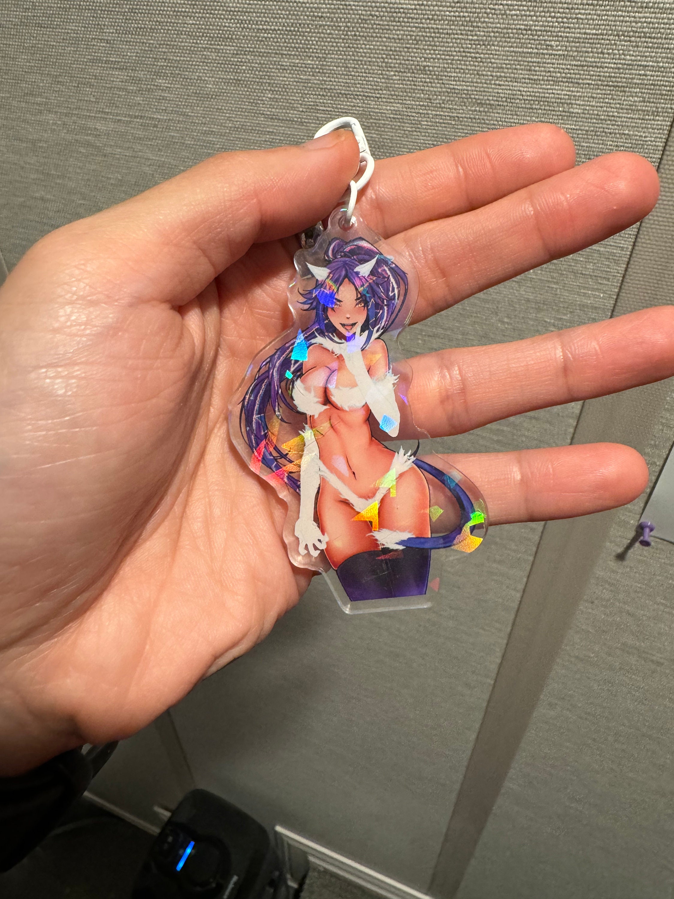 Anime / Yoruichi /bleach 3 Acrylic Holographic Charm/ Keychain original ...