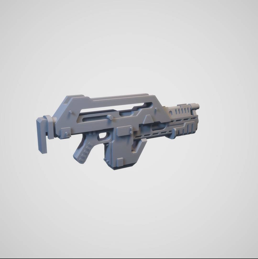 Mcfarlane Scale 1/12 Marine Pulse Rifle Bolter - Etsy