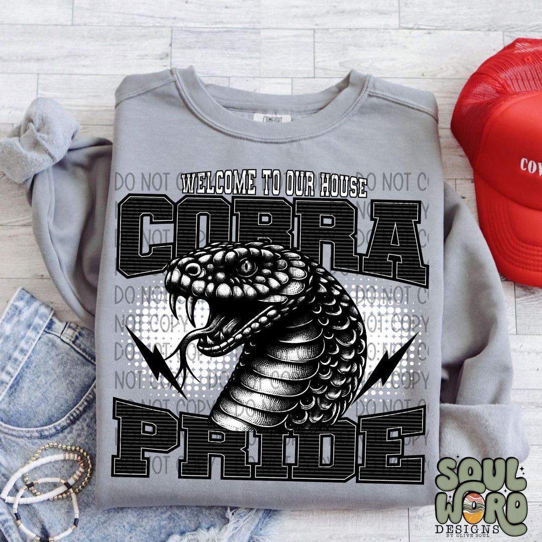 Welcome to Our House Cobra Pride Sublimation Design, Sports Sublimation ...