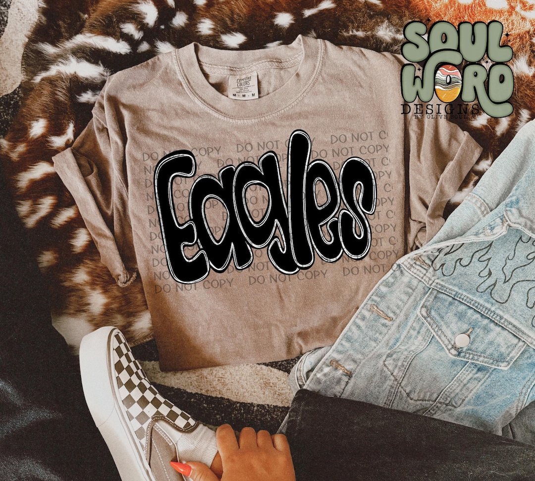 Eagles Funky Doodle Sublimation Design, Sports Sublimation, PNG ...