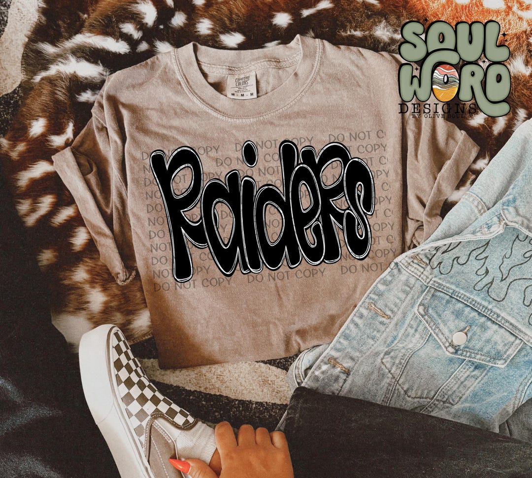 Raiders Funky Doodle Sublimation Design, Sports Sublimation, PNG ...