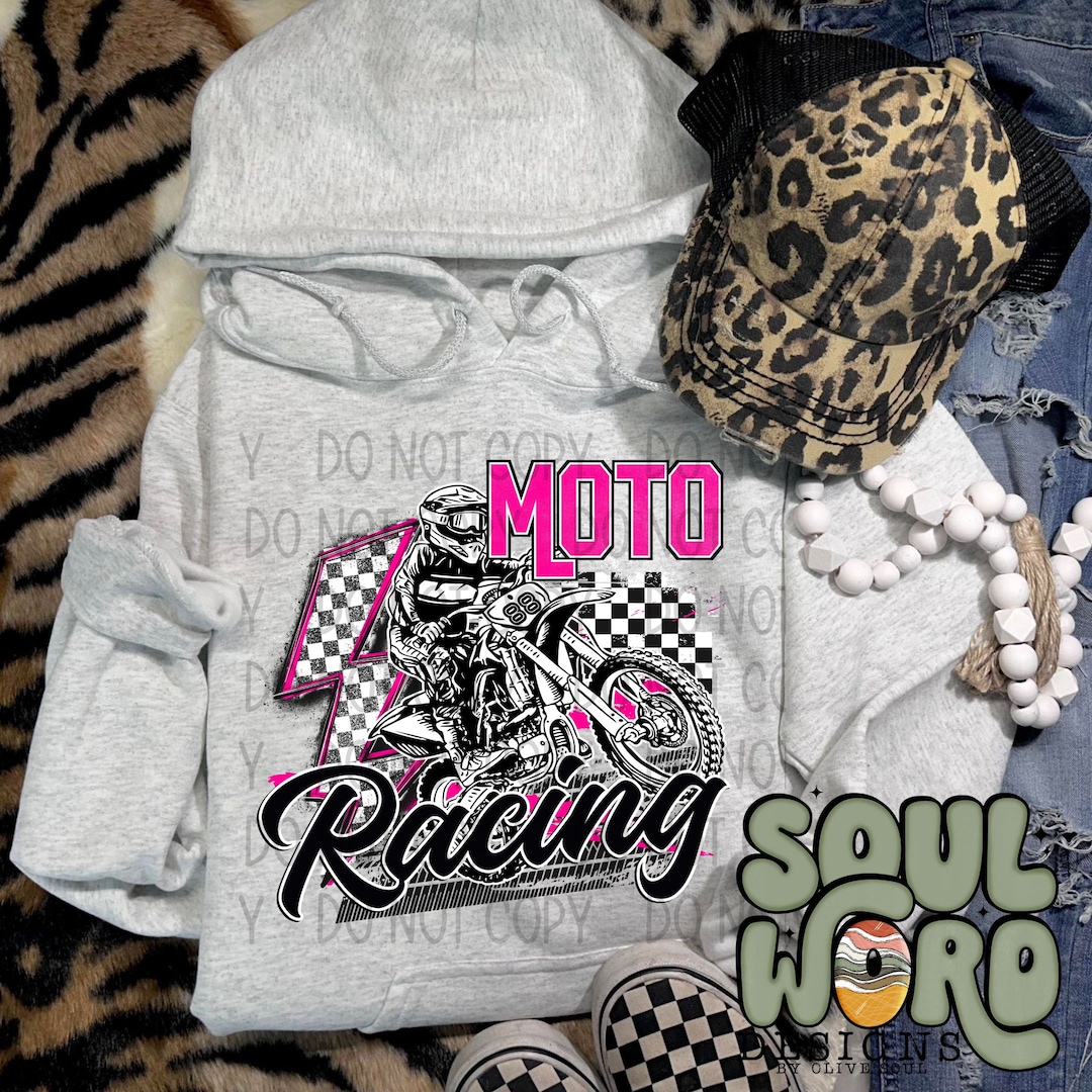 Moto Racing Pink Sublimation Design, Dirt Bike Design for Sublimation ...