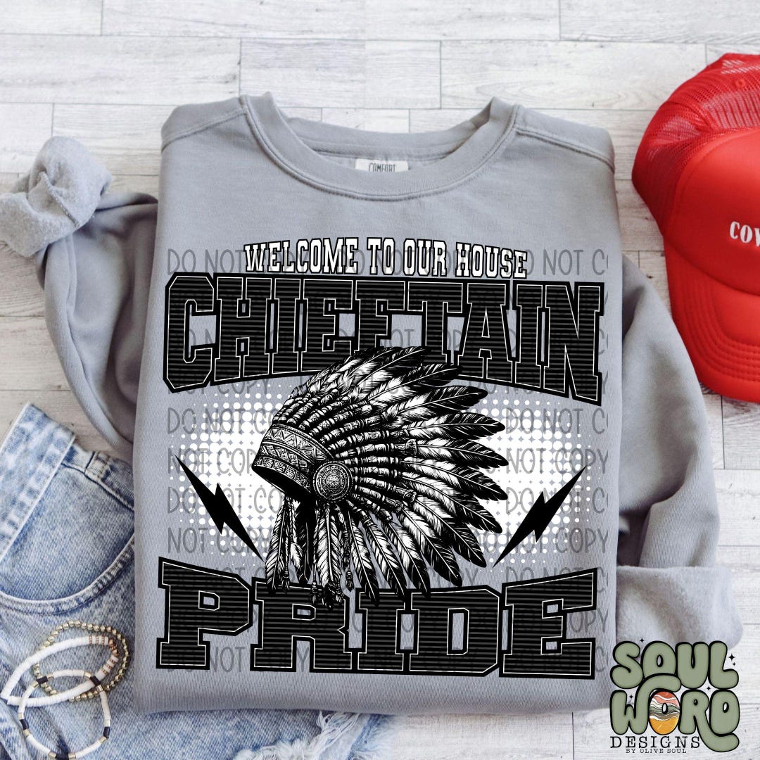 Welcome to Our House Chieftain Head Dress Pride Sublimation Design ...