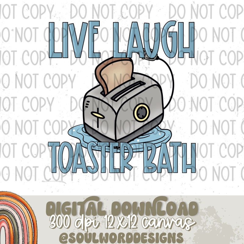 Live Laugh Toaster Bath - Etsy