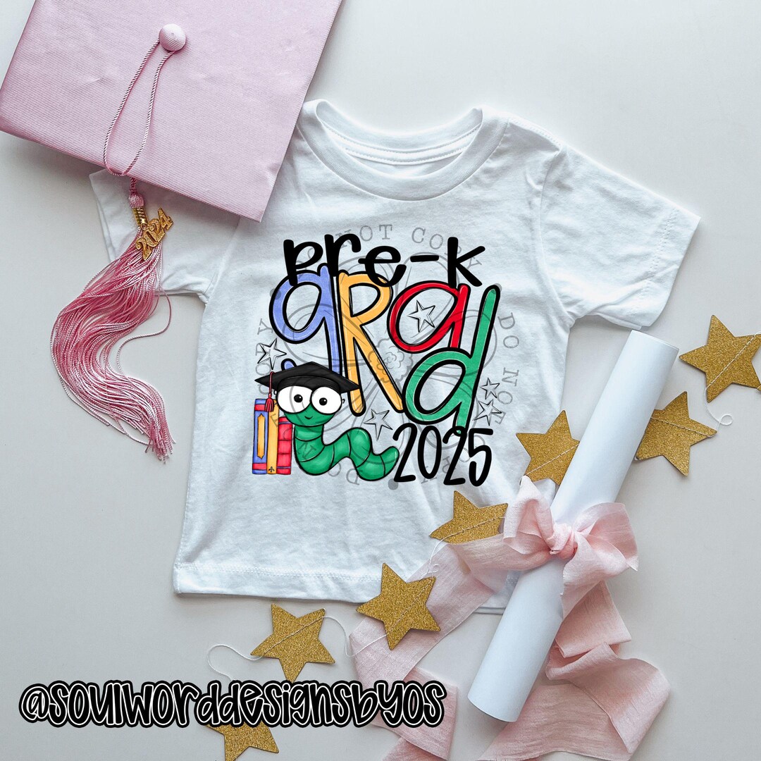 Pre-k Grad 2025 Sublimation Design, School Spirit/ Early Education ...
