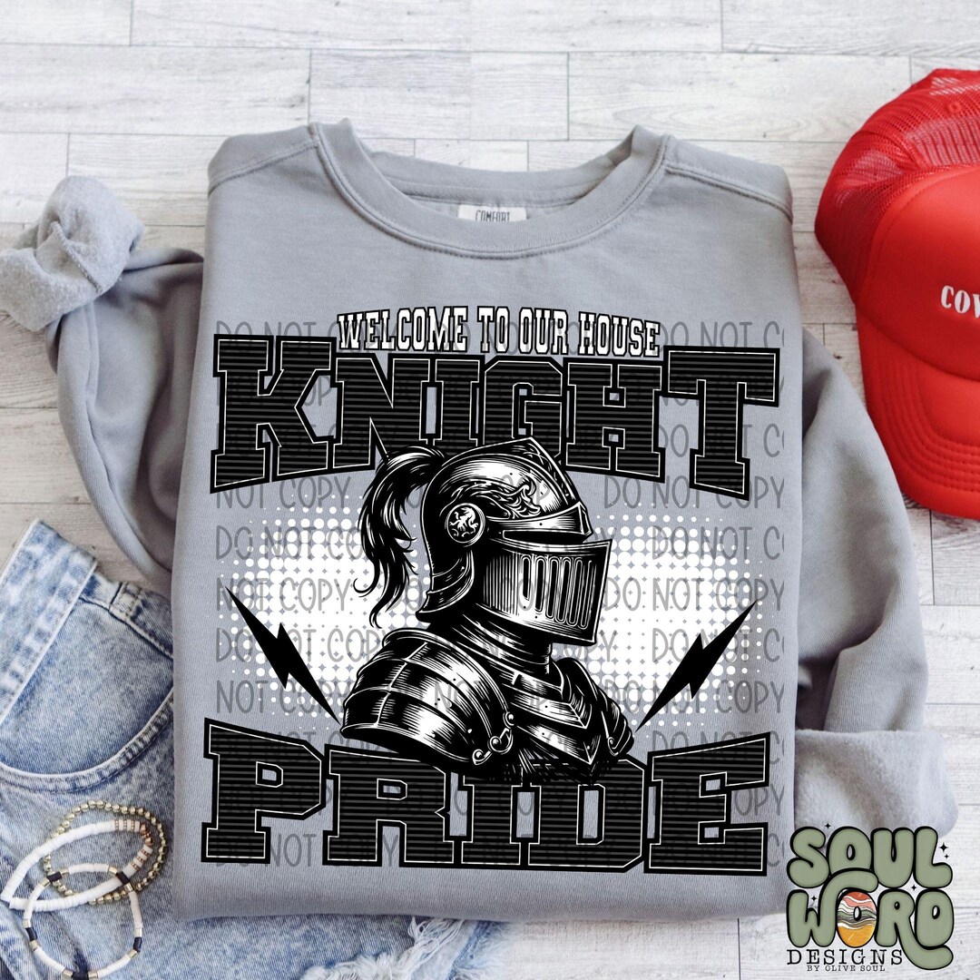 Welcome to Our House Knight Pride Sublimation Design, Sports ...