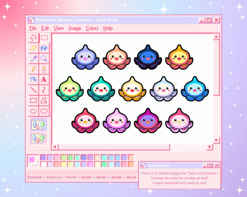 Pachimari Badge/emote Pack for Twitch and Discord - Etsy