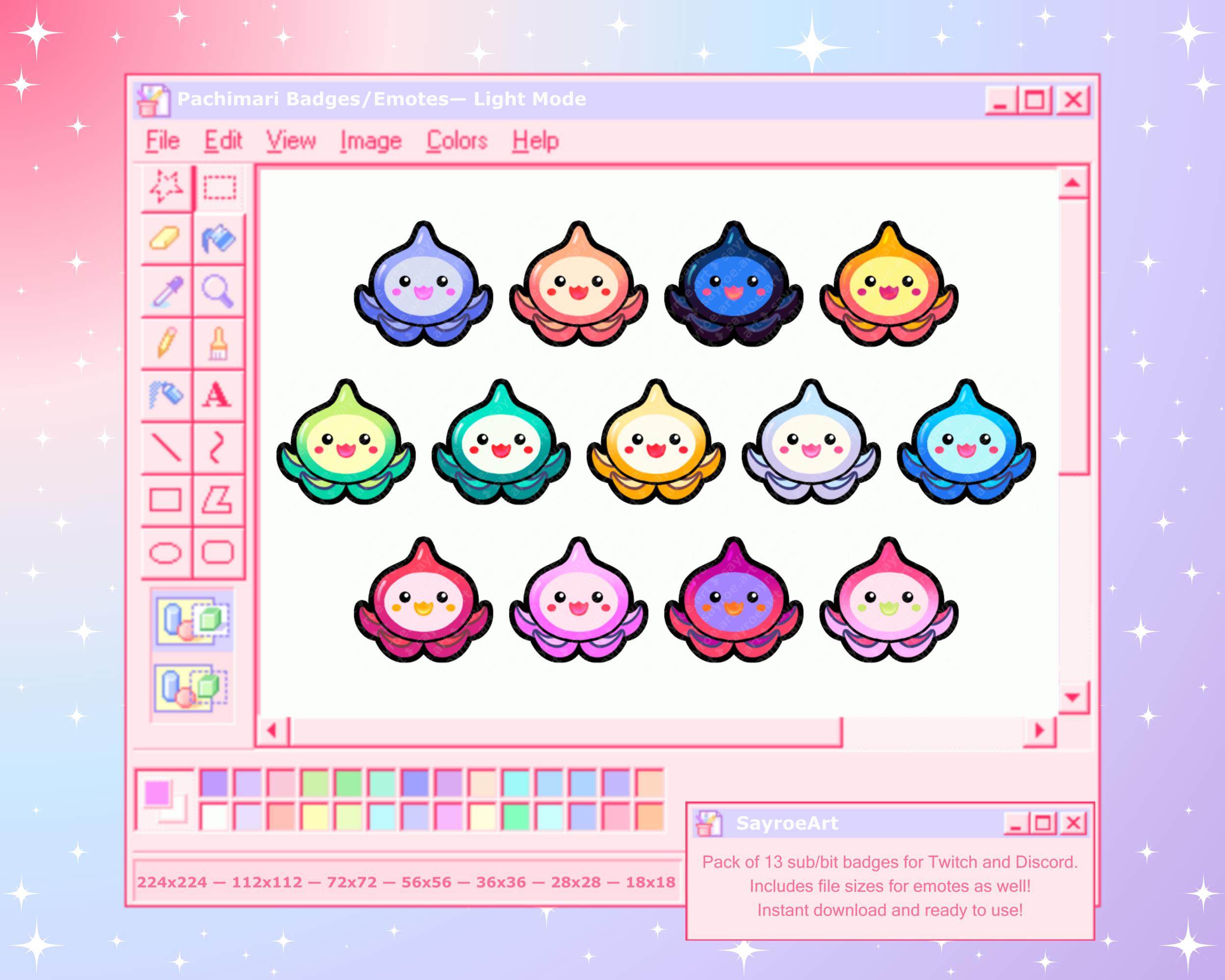 Pachimari Badge/emote Pack for Twitch and Discord - Etsy