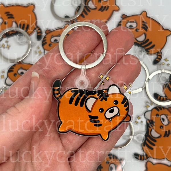 Tiger Keychain - Etsy
