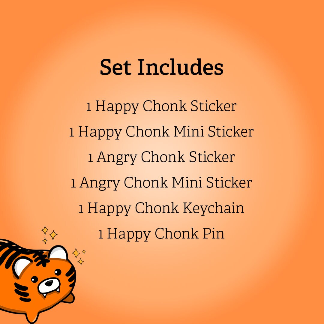 Chonky Tiger Gift Set - Etsy