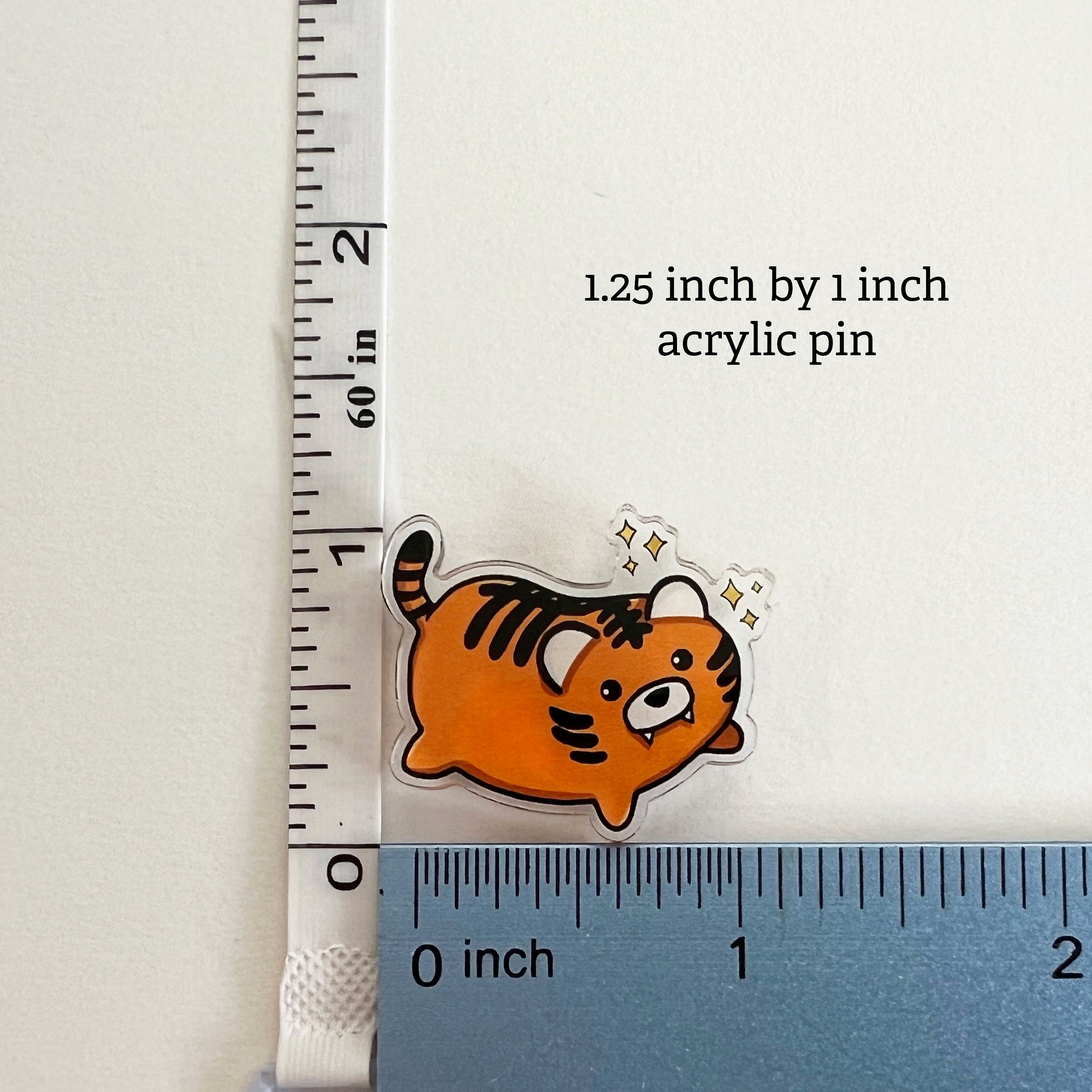 Chonky Tiger Pin Chubby Tiger - Etsy
