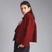 FRANKIE Cropped Unlined Boiled Wool Cape Cardigan, Fall/spring Clothing ...