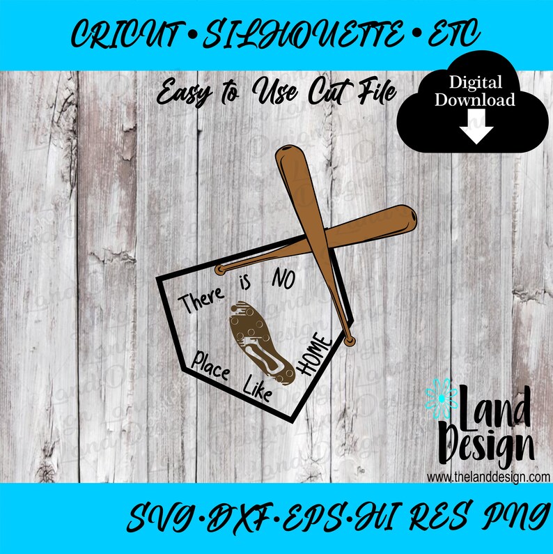 Baseball Mom Svg Home Plate Crossed Bats Cleat Print | Etsy