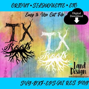 Texas Svg, Roots, State, TX, Vector, Clipart, Cricut, Silhouette, Easy ...
