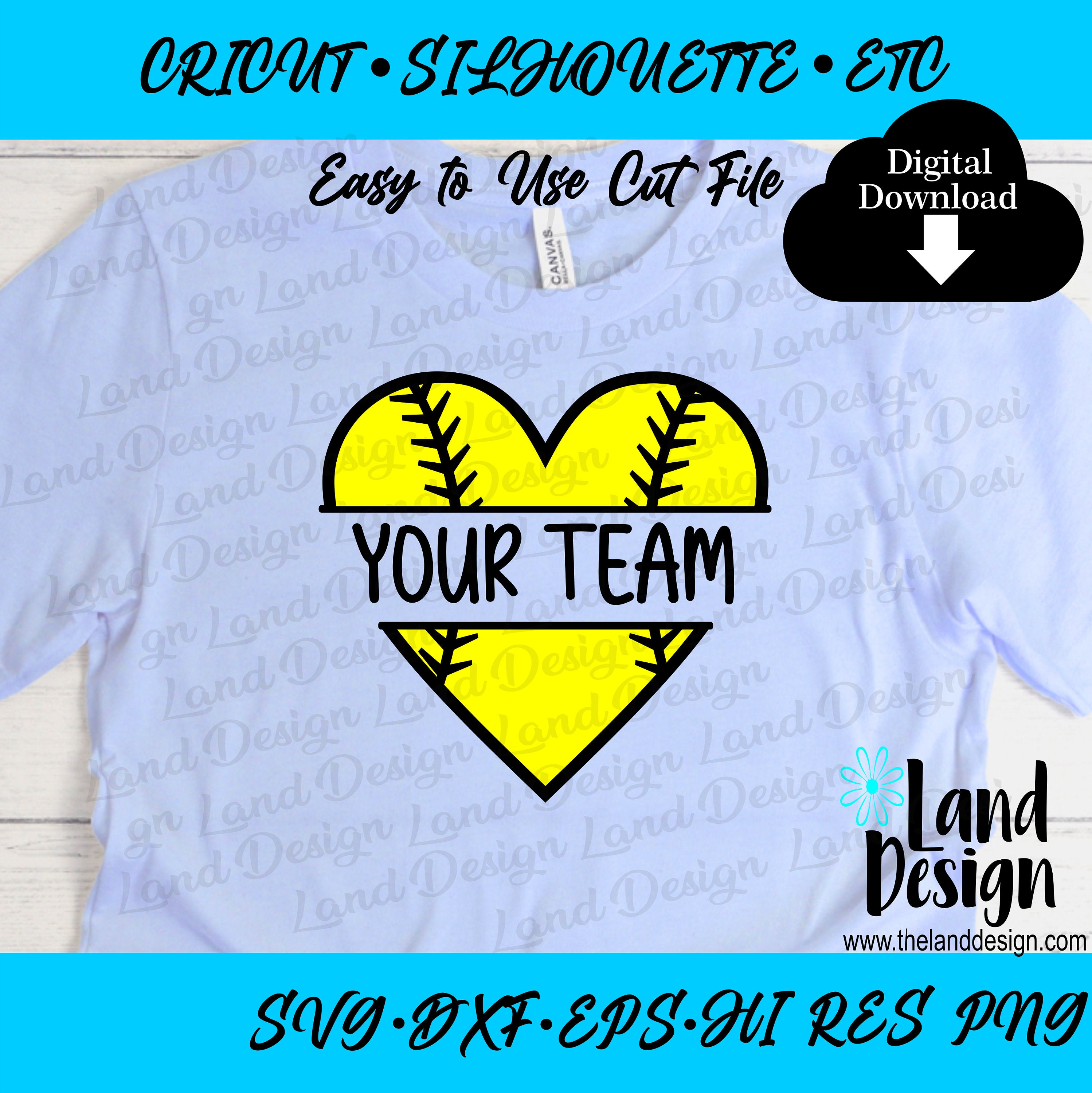 Baseball Cut File, Softball Svg, Split Design, Customizable, Cricut ...