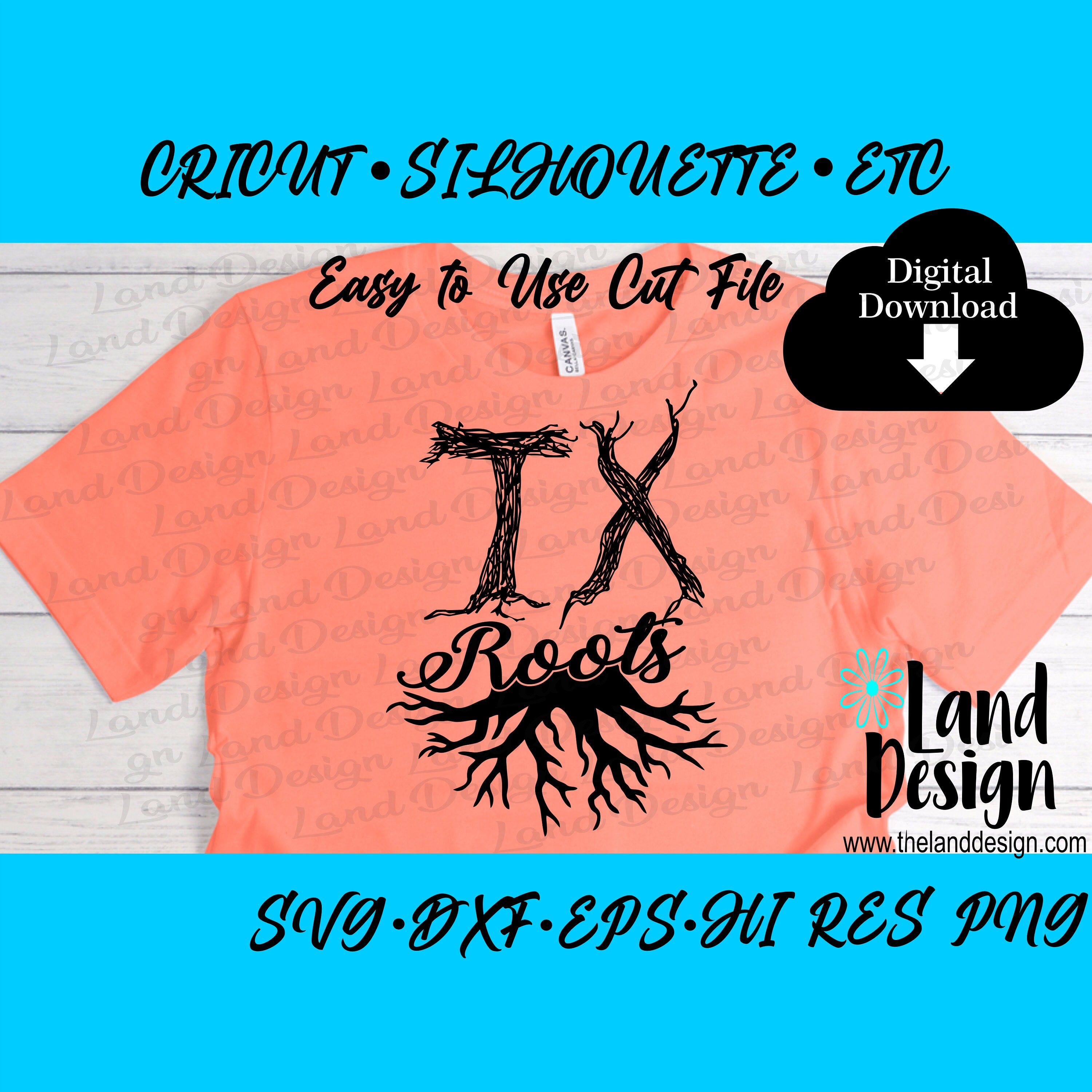 Texas Svg, Roots, State, TX, Vector, Clipart, Cricut, Silhouette, Easy ...