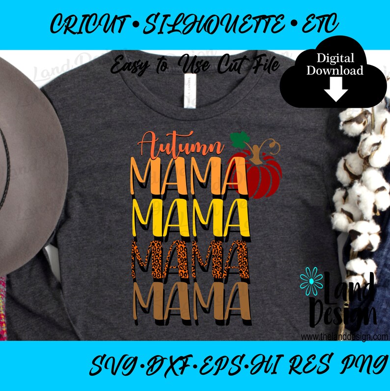 Mama Svg, Stacked Word, Trendy Designs, Fall, Autumn, Clipart, Cricut ...