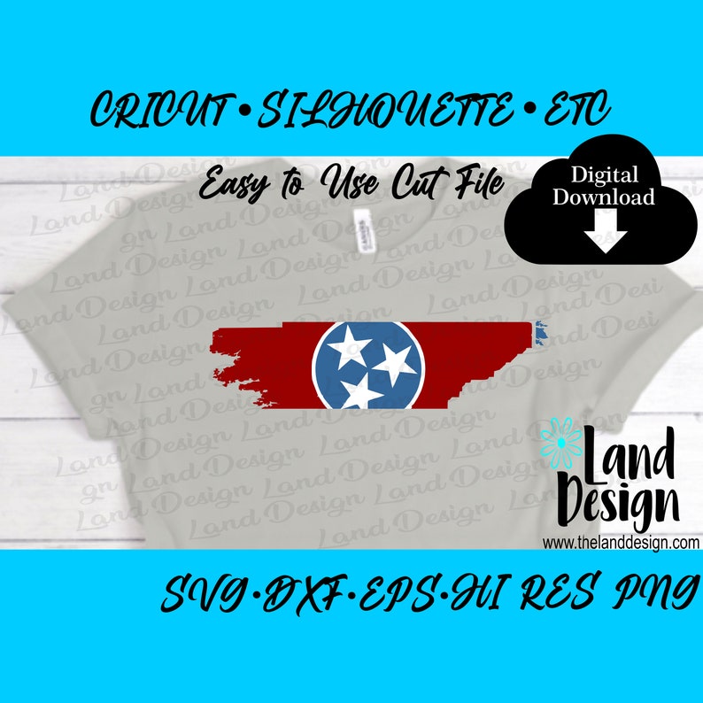 Tennessee Svg, Flag, Distressed, Tristar, Tri Star, Tri-star, Rustic ...