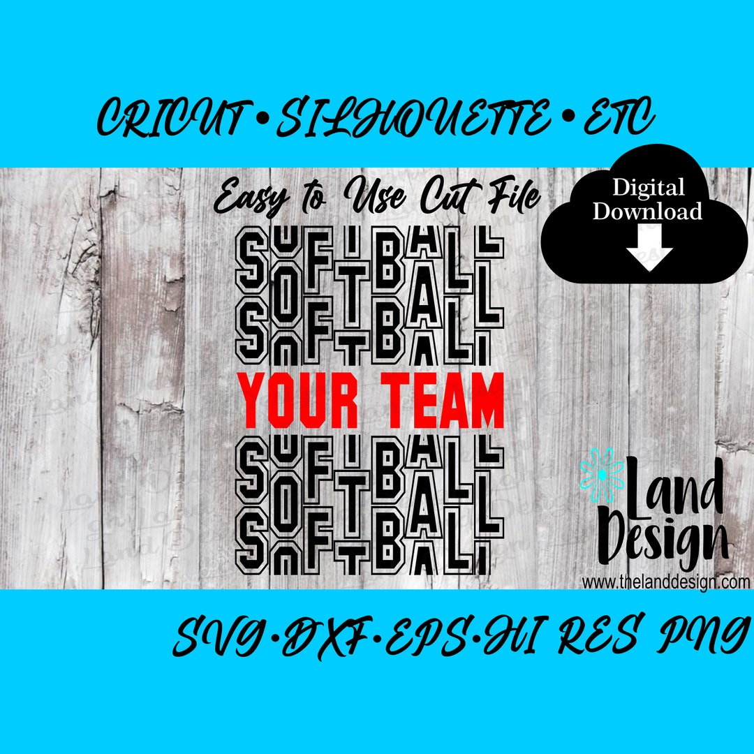 Softball Mom, Softball Design, Team Spirit, Easy to Use, Digital ...