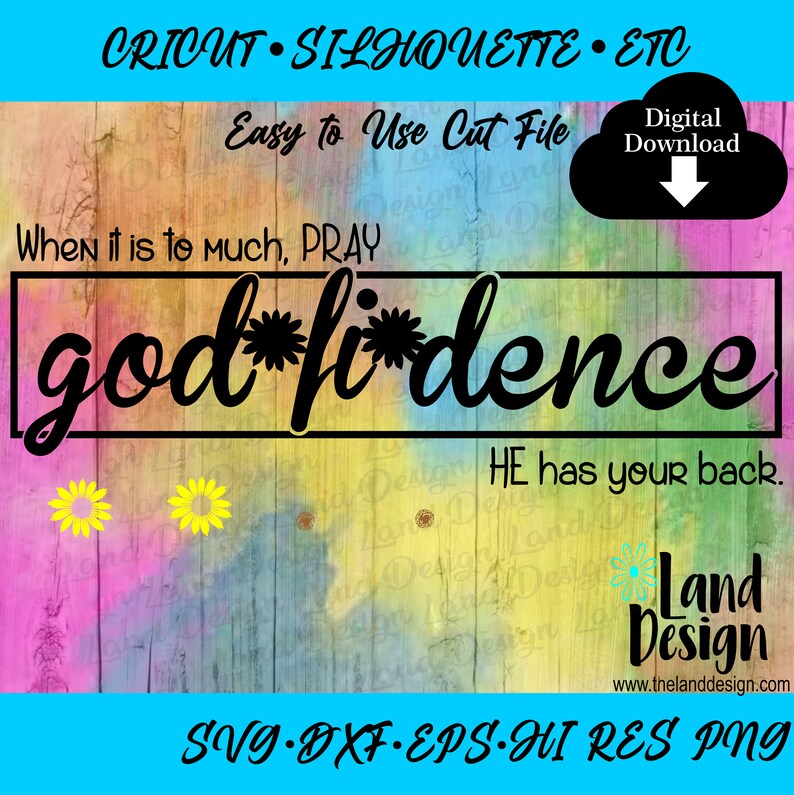 Godfidence Svg, God Fidence, Prayer, Religious, Pray on It, Vector ...