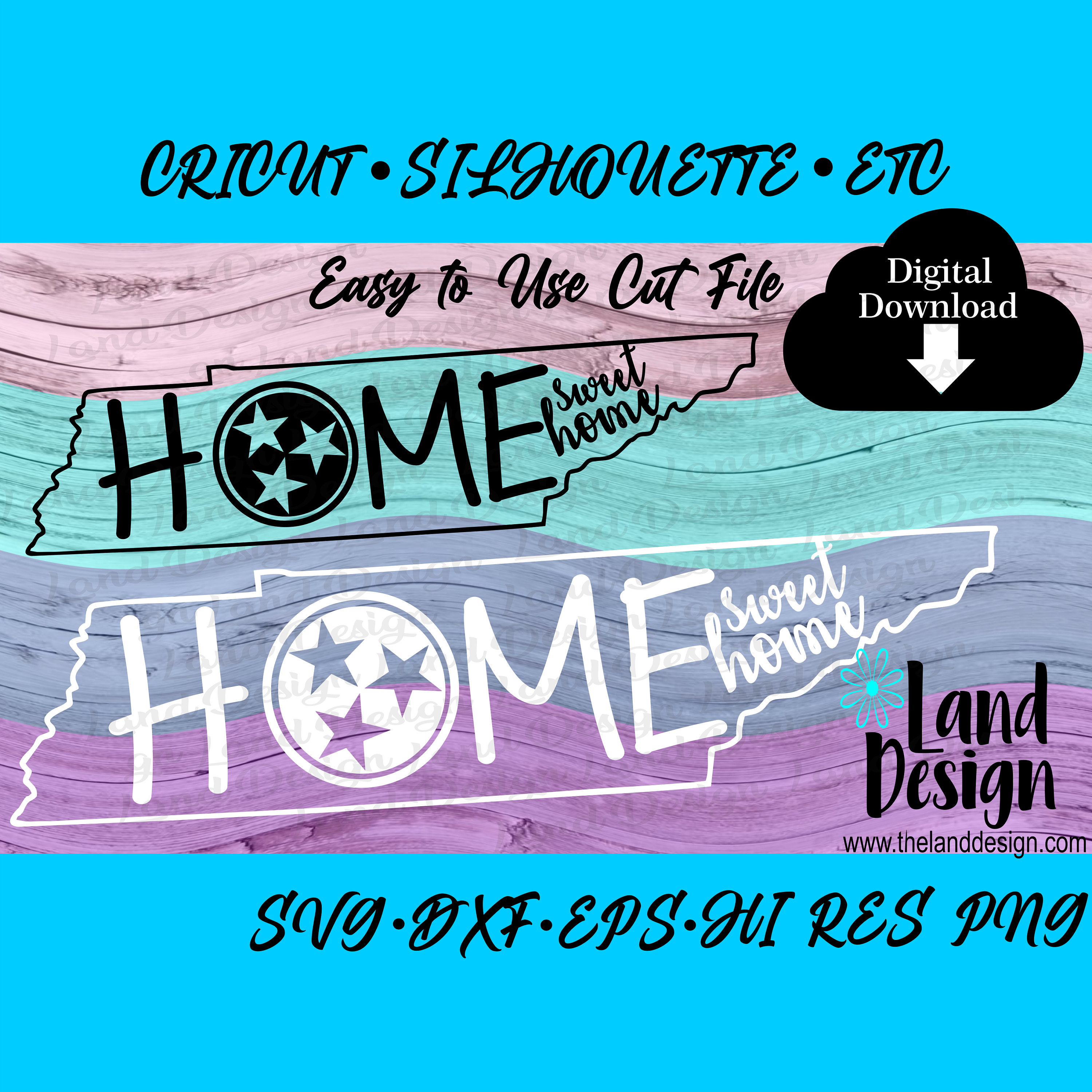 Papercraft Tennessee Home SVG Digital Cut File Paper etna.com.pe