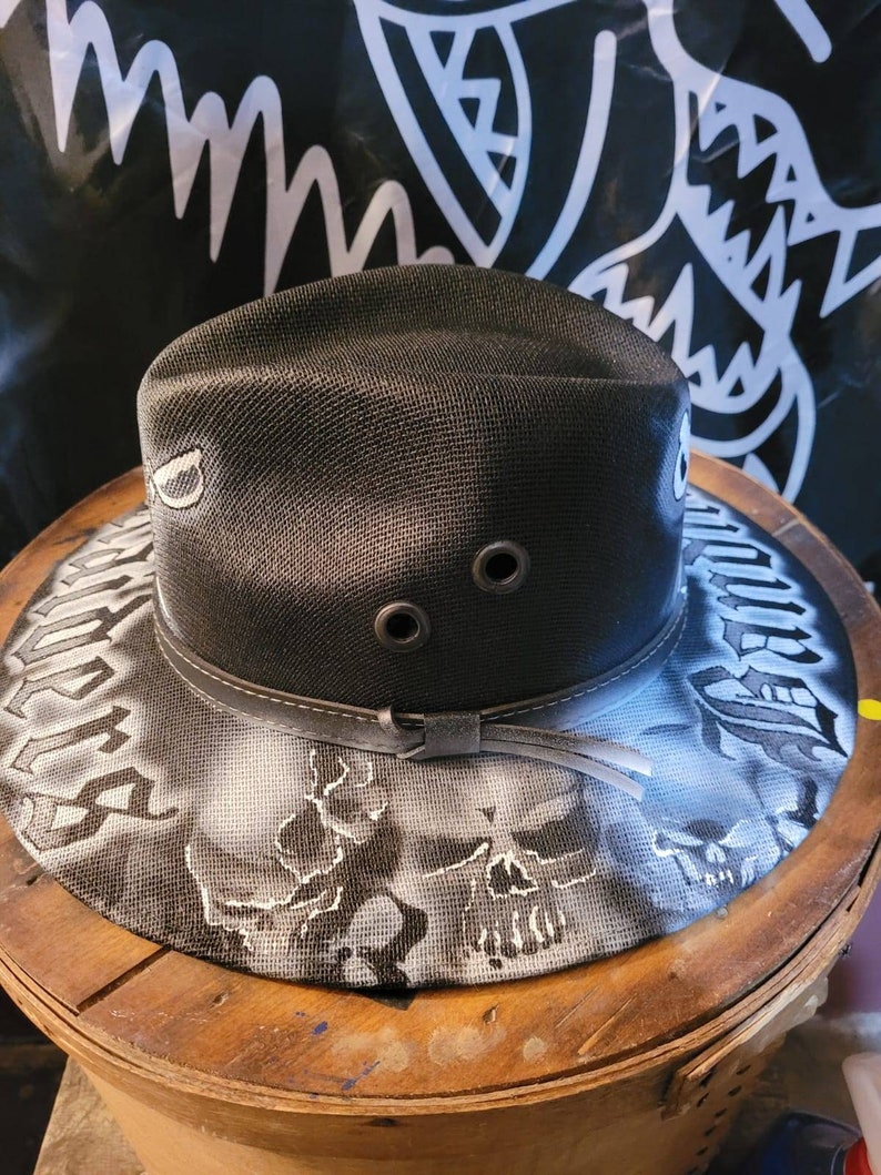 Custom Airbrushed Raiders Fedora | Etsy