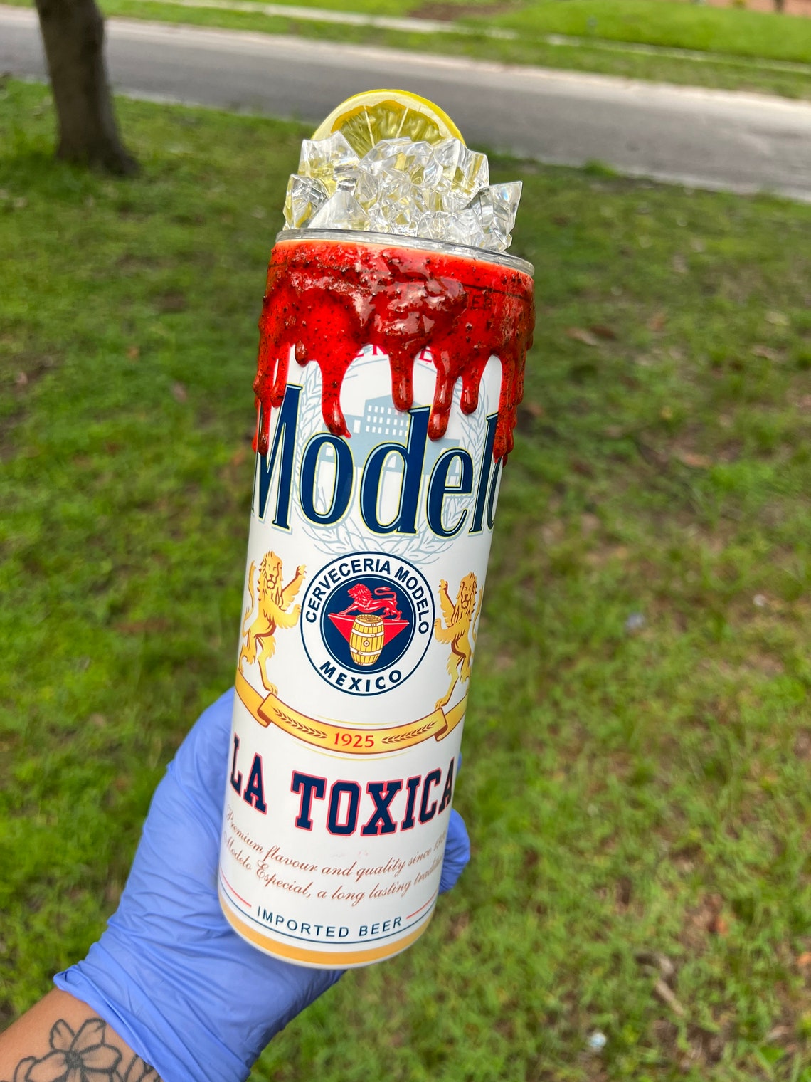 Modelo Tumbler W/ice Topper and Tajin - Etsy