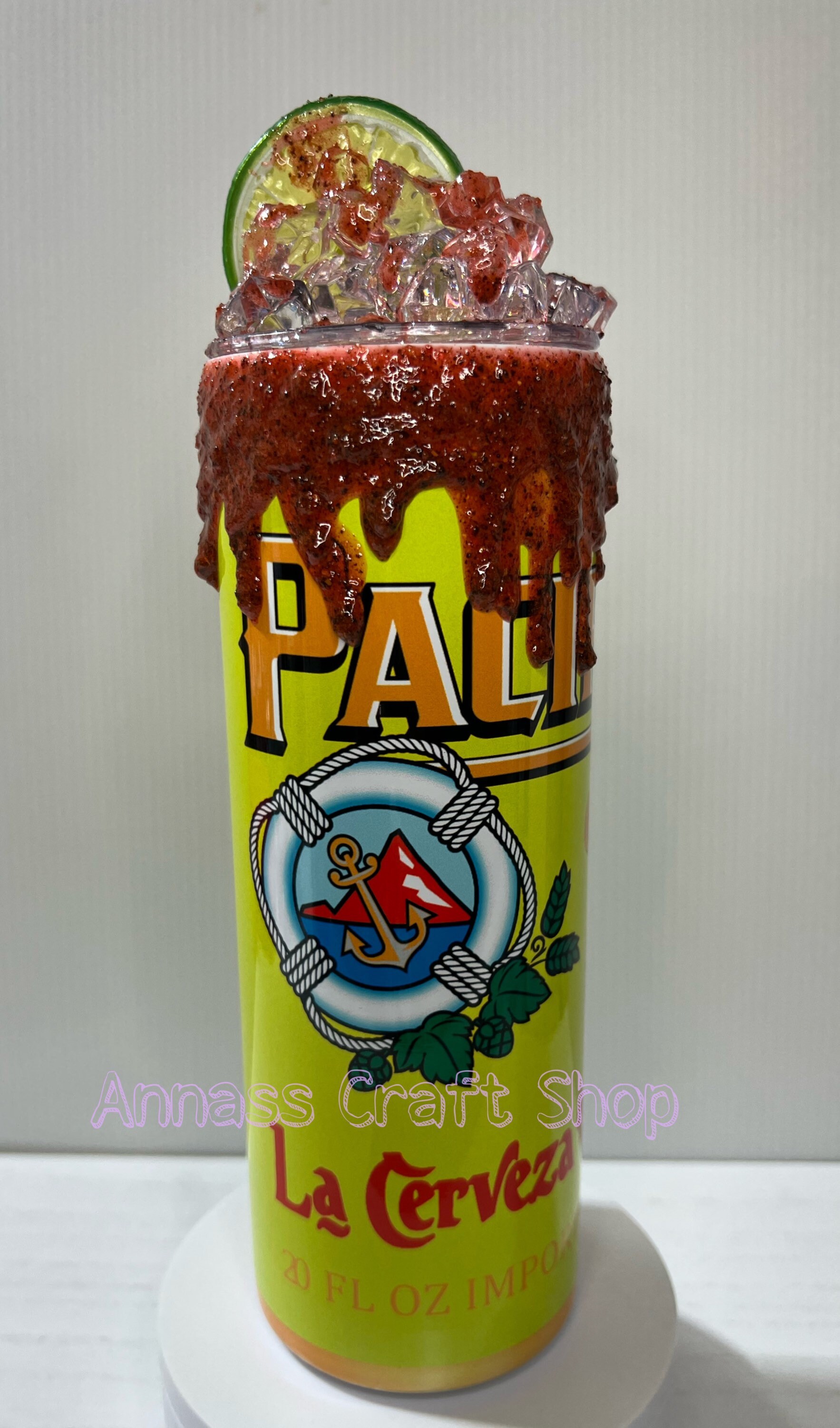 Pacifico Beer Tumbler W/3d Tajin and Ice Topper - Etsy