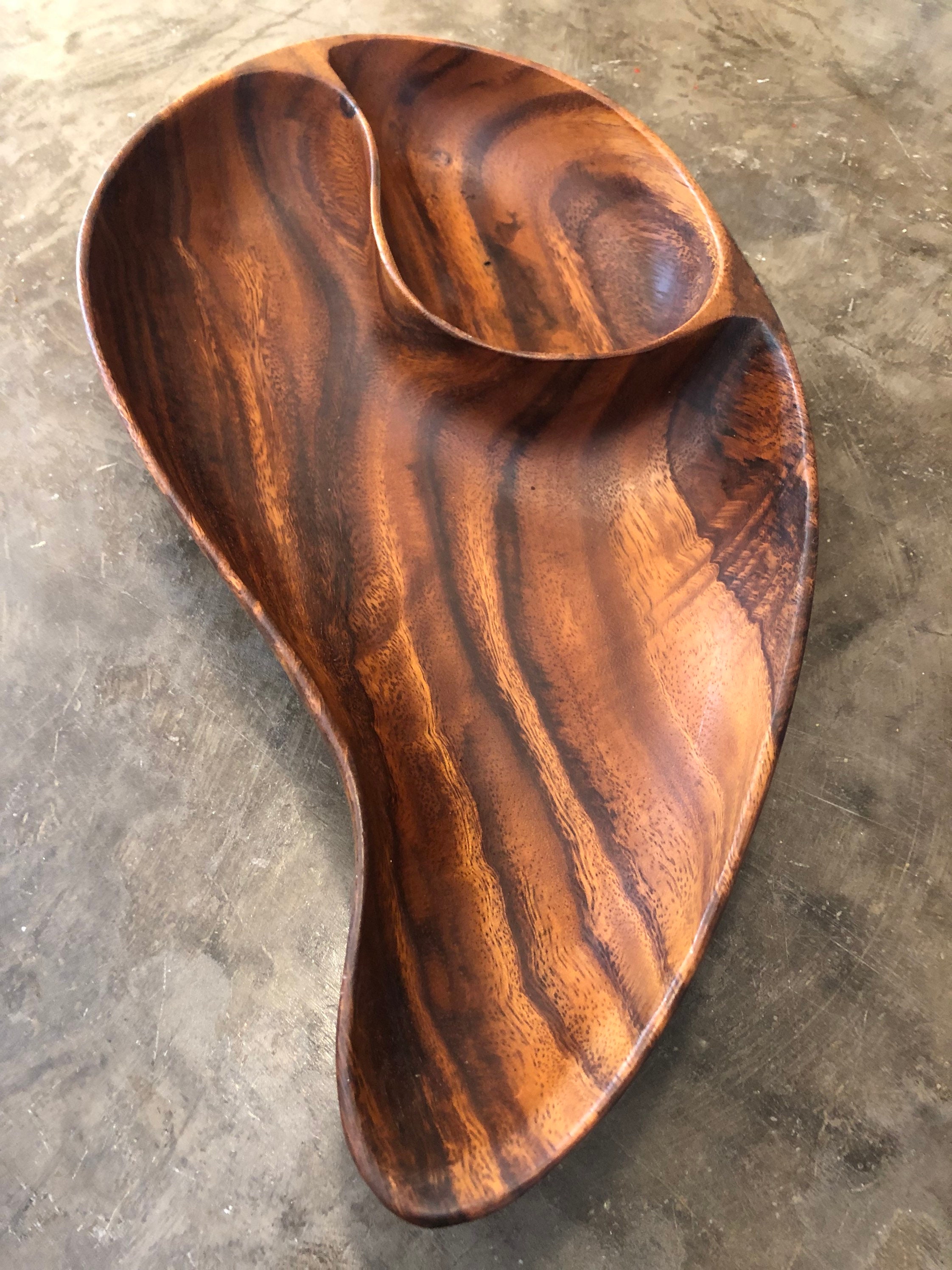 Vintage Monkey Pod Serving Tray/platter - Etsy