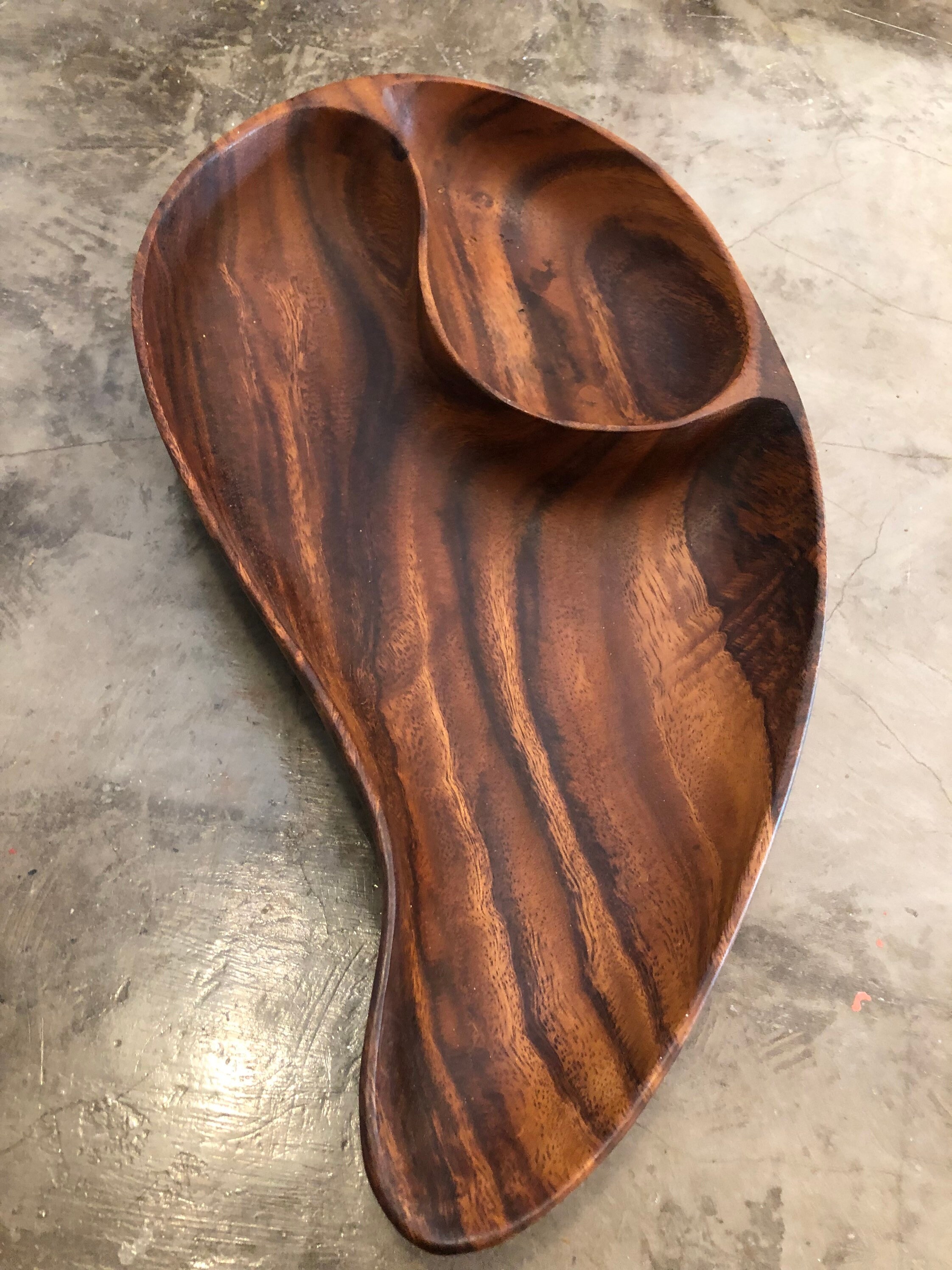 Vintage Monkey Pod Serving Tray/platter - Etsy