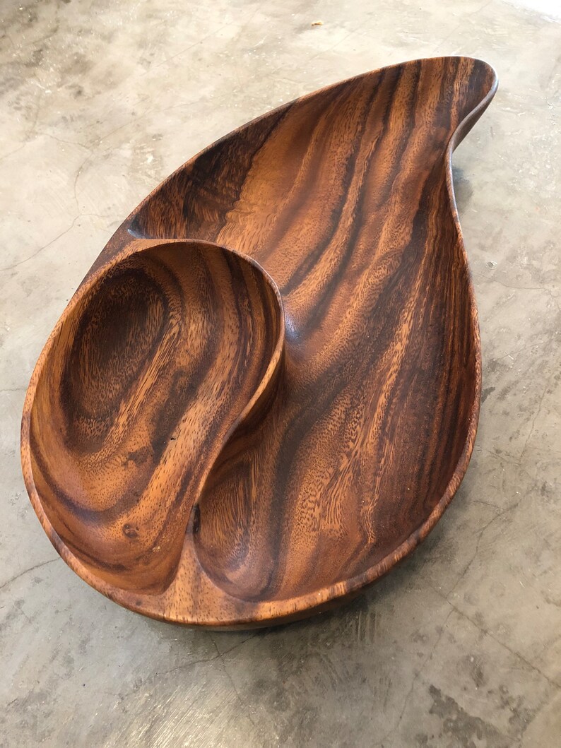 Vintage Monkey Pod Serving Tray/platter - Etsy