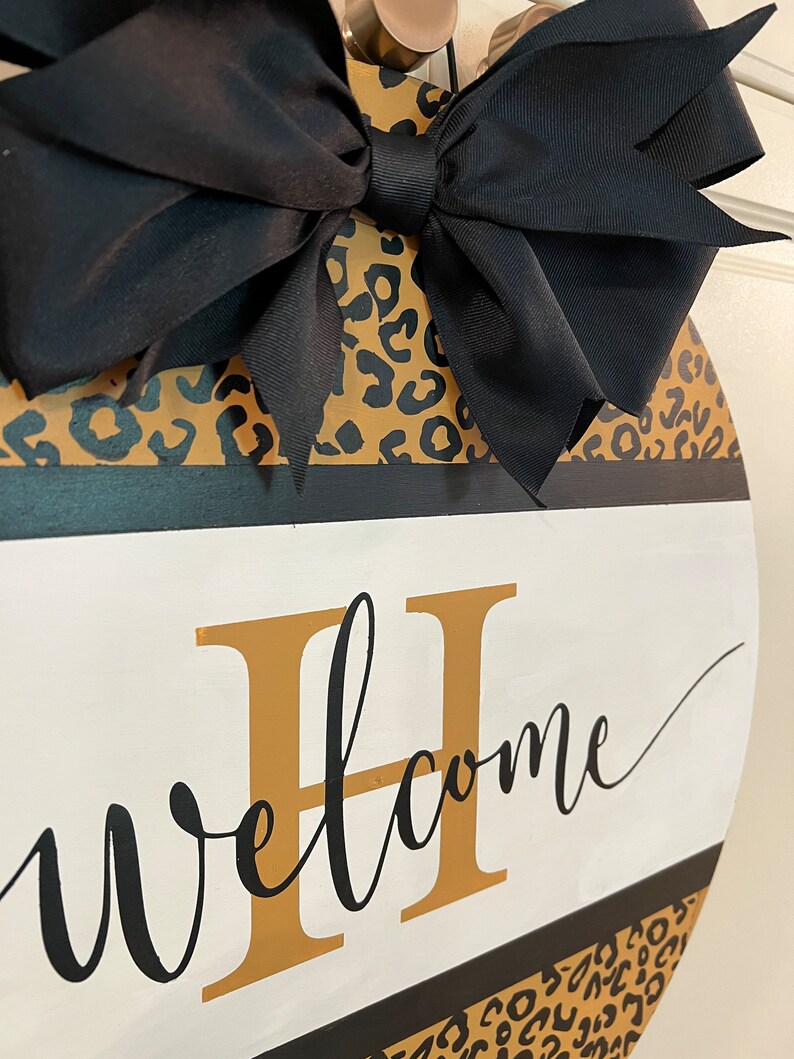 Cheetah Themed Personalized Wooden Door Sign - Etsy