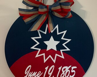 Juneteenth Wreath for Front Door Black History Month Decor - Etsy