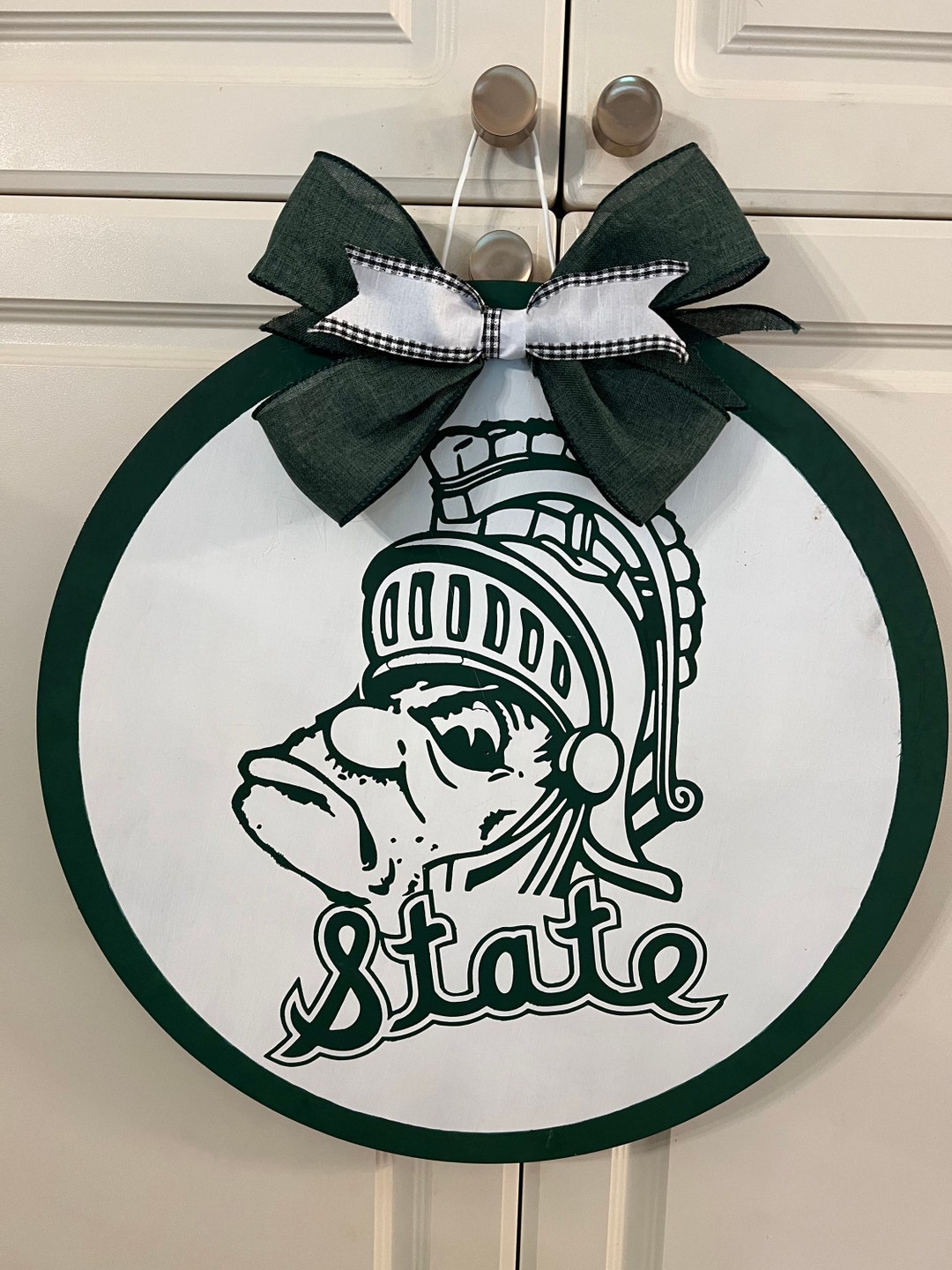 Michigan State Wooden Wreath/sign - Etsy