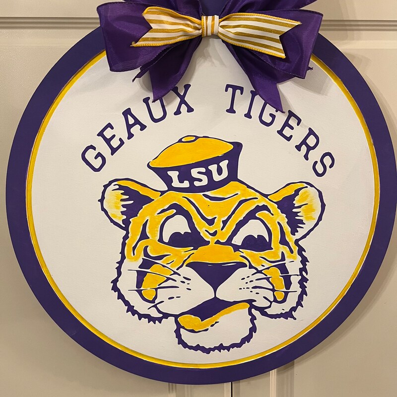 Lsu Wreath - Etsy