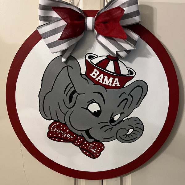 University of Alabama Door Sign - Etsy