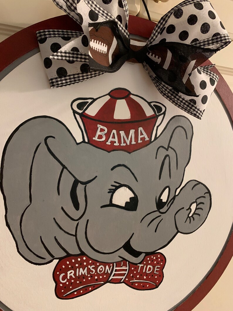 University of Alabama Vintage Logo Door Sign - Etsy