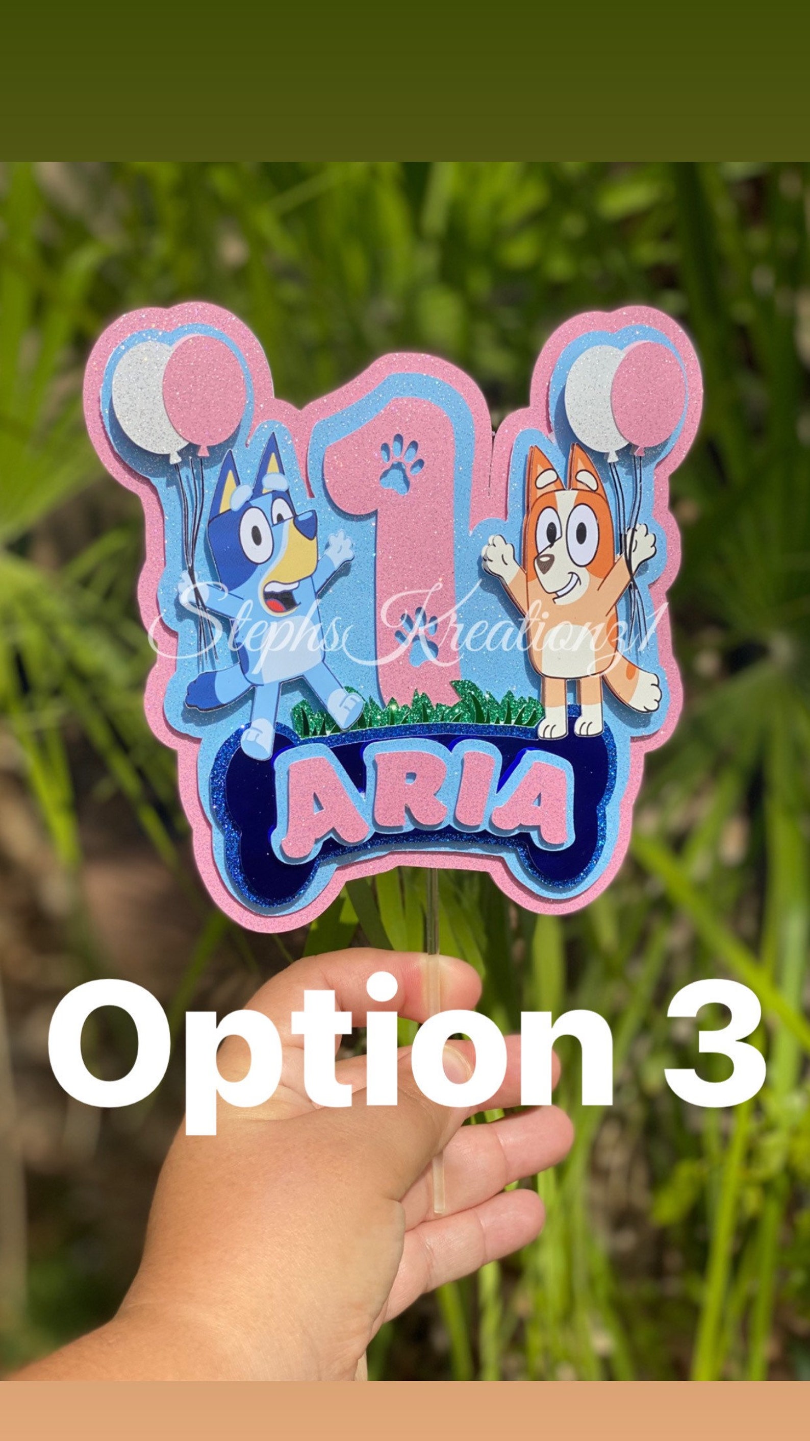 Bluey 3D Cake Topper - Etsy