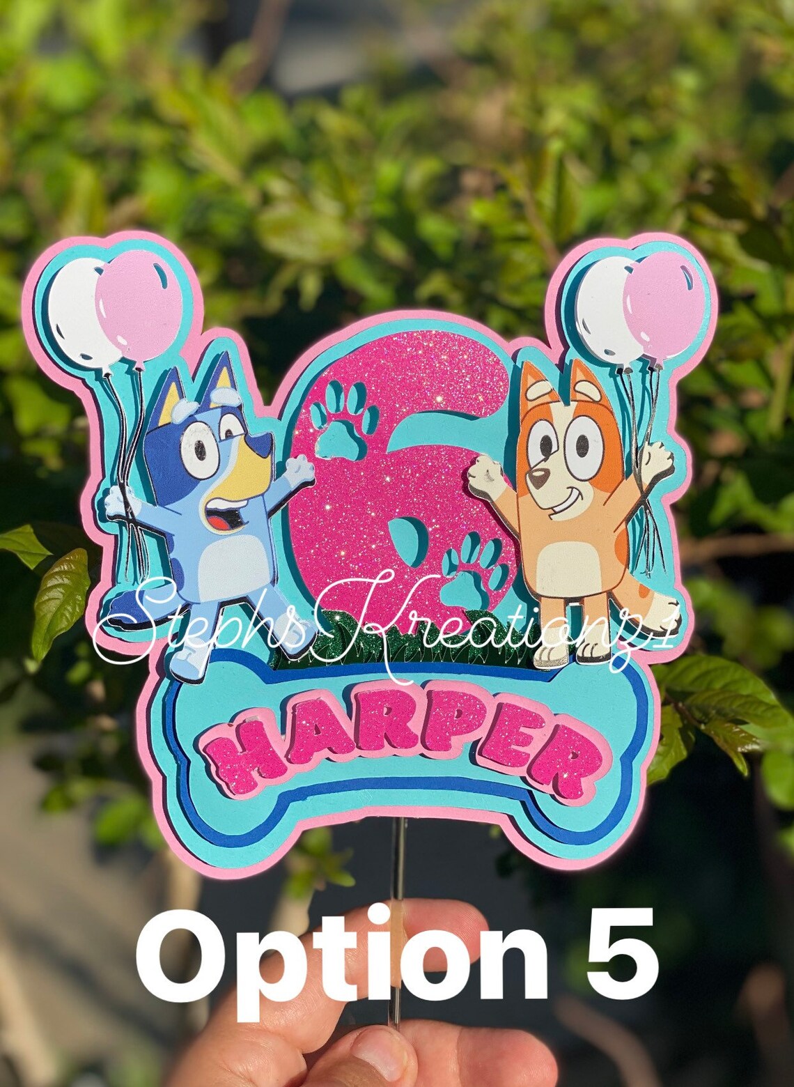 Bluey 3D Cake Topper - Etsy