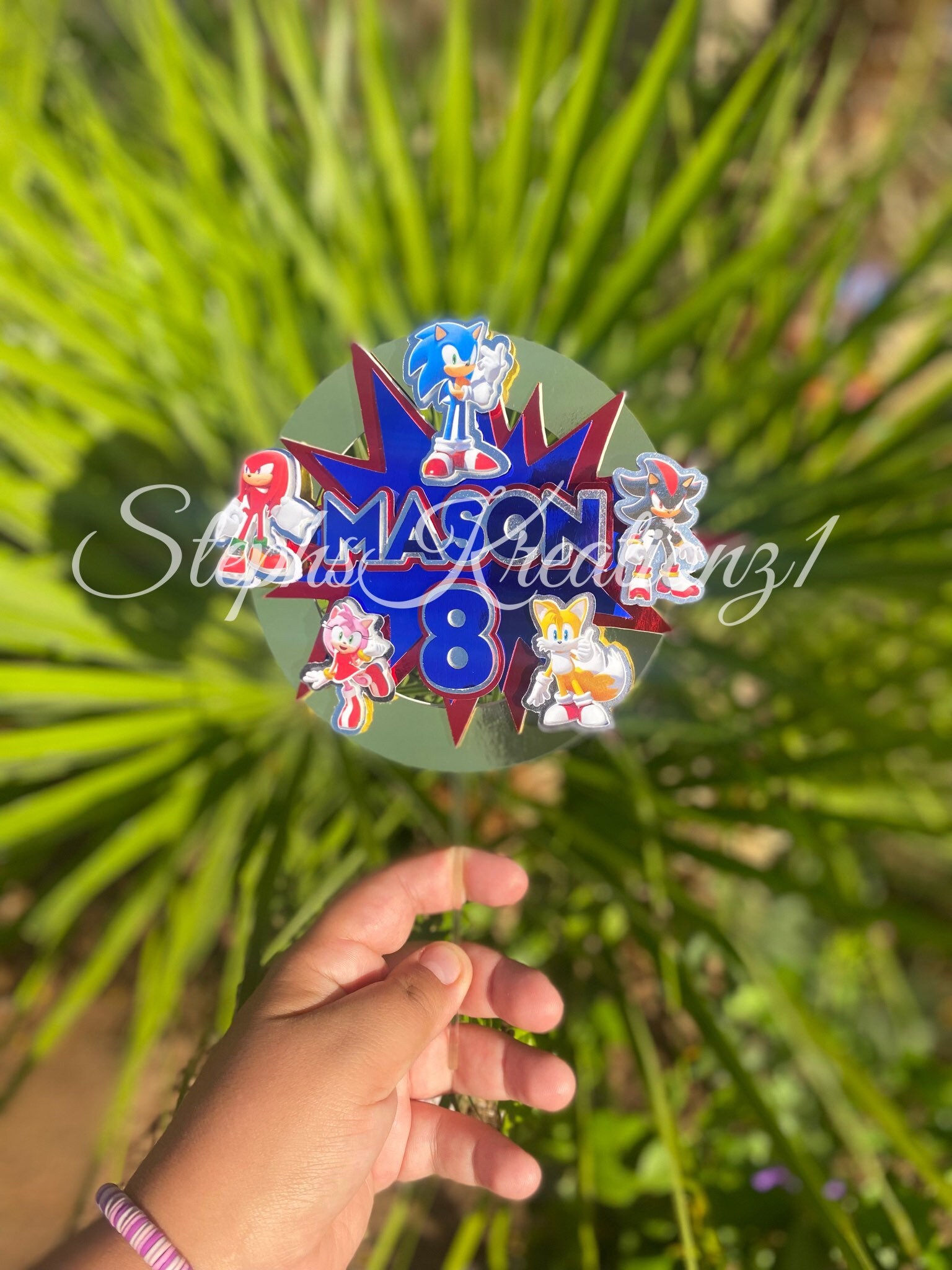 Sonic 3/4D Cake Topper - Etsy